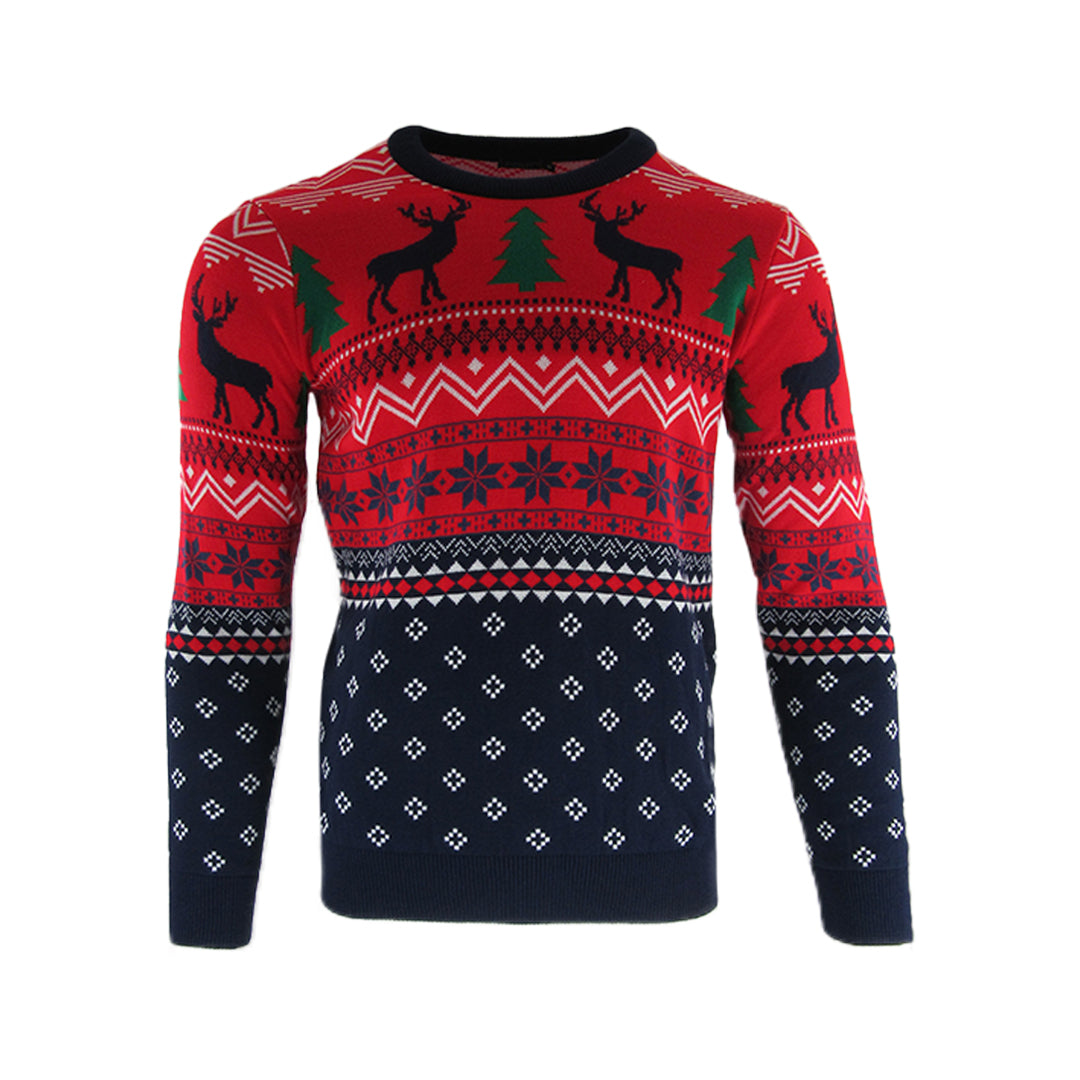 Reindeer Pattern Christmas Jumper – Dollar Jeans