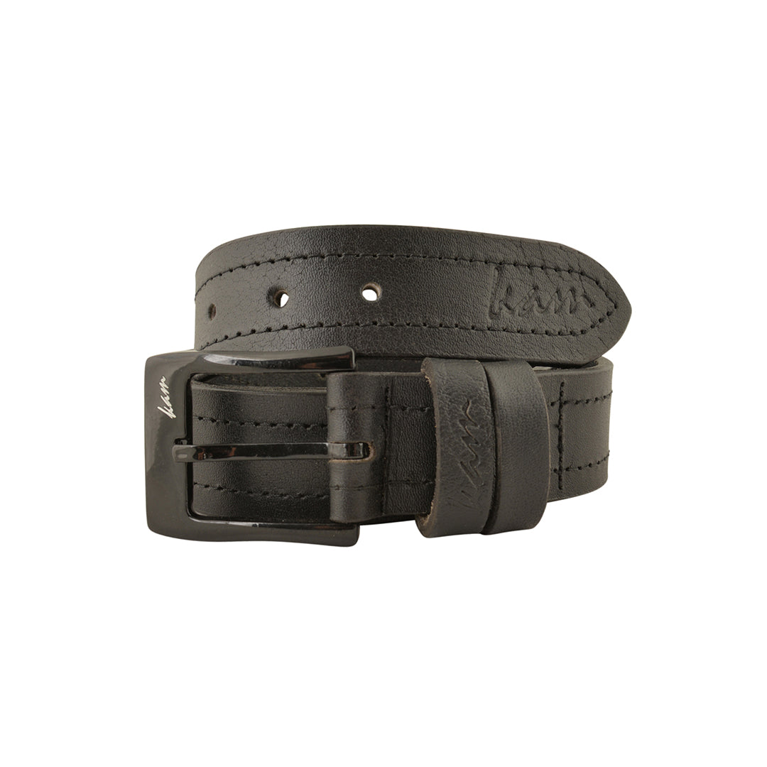 KAM Leather Stitch Pattern Belt – Dollar Jeans